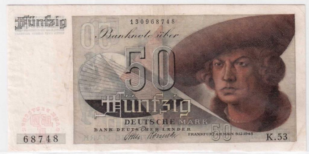 Германия / Germany ФРГ 50 mark ( 1948 ) Pick 14a — Купуйте на ...