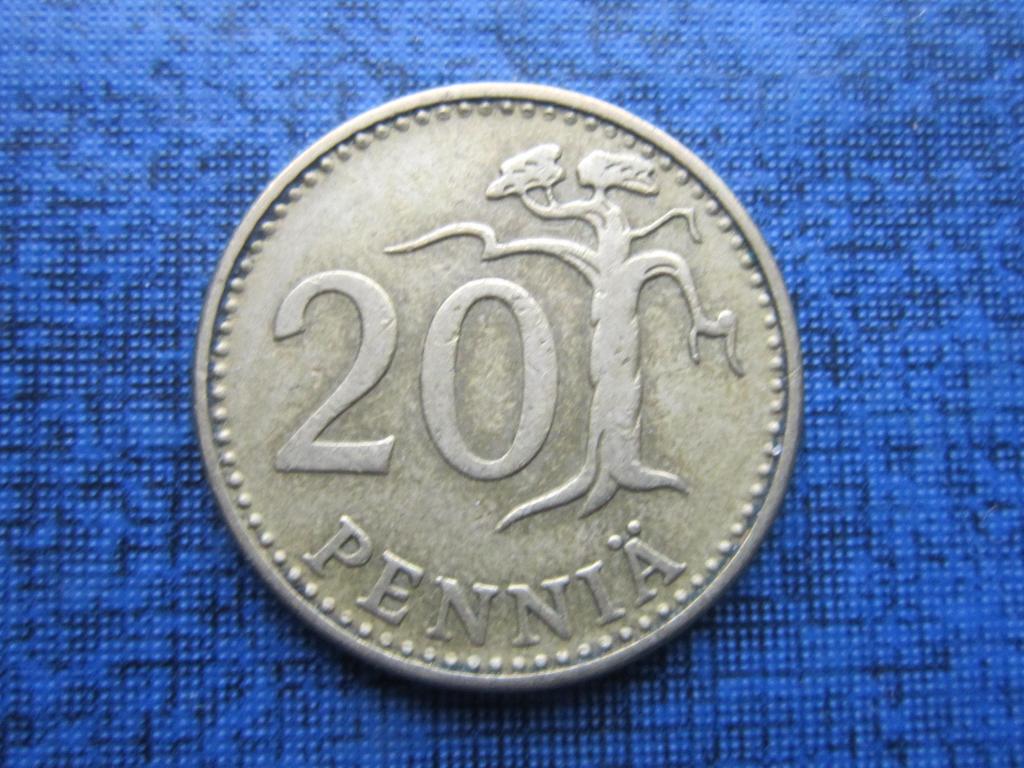 Монета 20 пенни Финляндия 1963 — Купуйте на Newauction.org за вигідною ціною. Лот у , Лиман ...