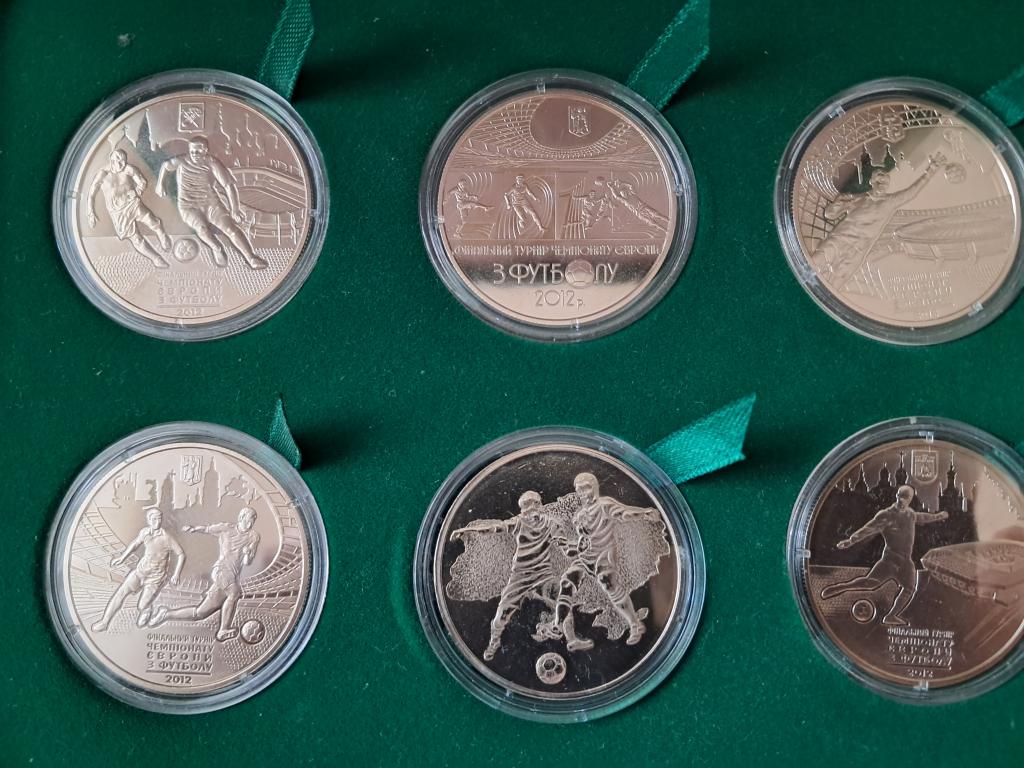 DC Набір 5 монет ЄВРО 2012 Фінальний турнір Чемпіонату Європи з Футболу ...