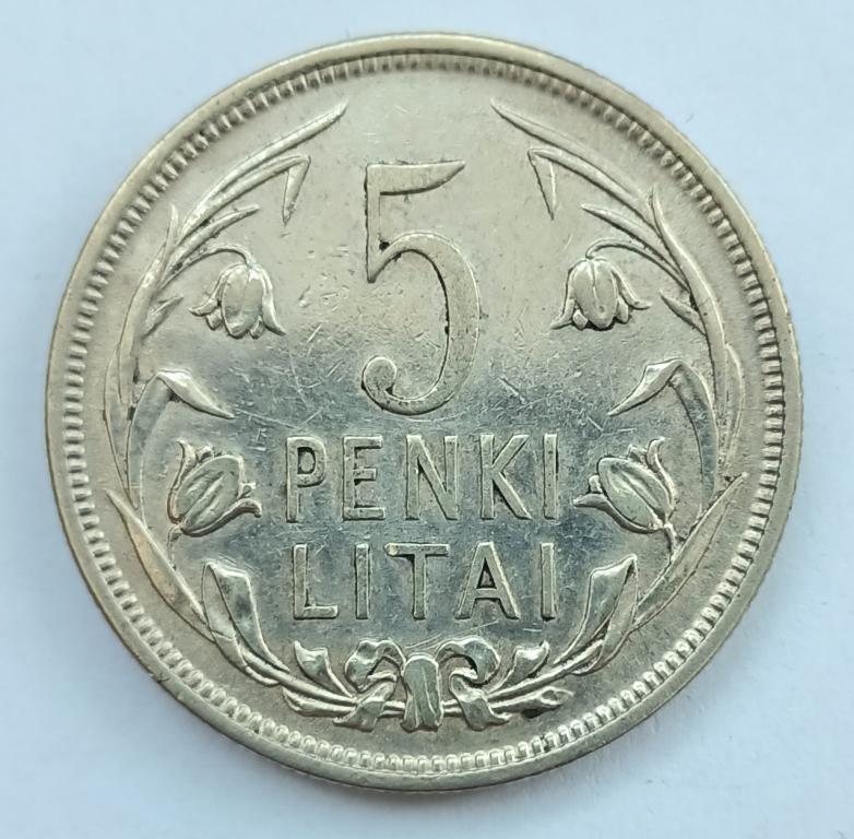 Литва 5 литів 1925, срібло — Купуйте на Newauction.org за вигідною ціною. Лот у Тернопільська ...