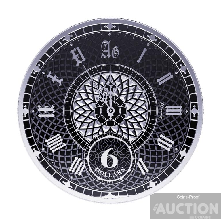 6 доларів 2022 Токелау-CHRONOS - срібло - 1 Oz - PROOFLIKE - Тираж -7500 шт від 1 грн