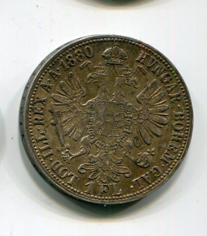 1 гульден 1880 г. Серебро. 1 флорин 1880 г СОХРАН — Купуйте на ...