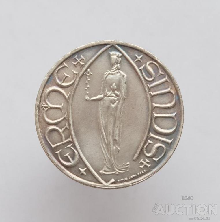 5 франков Люксембург 1963 г. Серебро. UNC. — Купуйте на Newauction.org за вигідною ціною. Лот у ...