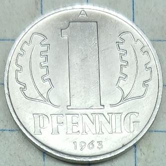 ГДР 1 пфенниг 1963 — Купуйте на Newauction.org за вигідною ціною. Лот у Одеська, Одесса ...