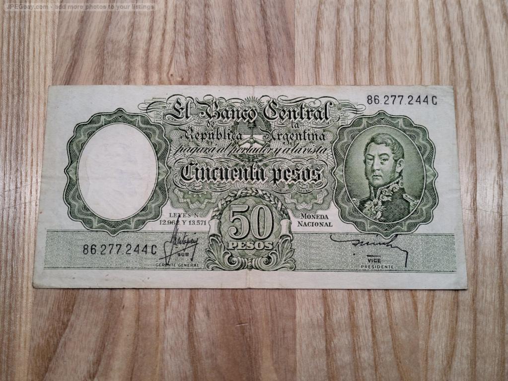 💎 4081 - 7 Аргентина 🇦🇷 50 песо — Купуйте на Newauction.org за вигідною ціною. Лот у Волинська ...
