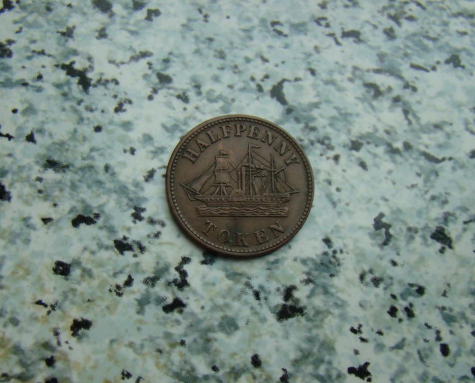 Остров принца Эдуарда 1/2 пенни 1857 год КОРАБЛЬ — Купуйте на Newauction.org за вигідною ціною ...