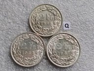 Швейцарія срібло. 2 франка 1963, 1964, 1967 - 3 шт. / з 1 грн. ЗА ВАШУ ЦІНУ !!! (Q) — Купуйте на ...