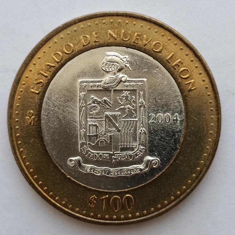 Мексика 100 песо 2004, срібло/алюмінієва бронза — Купуйте на Newauction.org за вигідною ціною ...