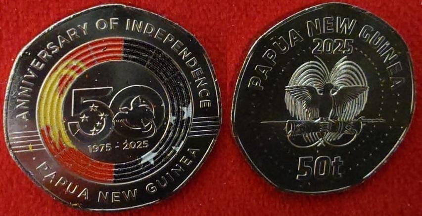 Papua New Guinea Папуа Нова Гвінея - 50 Toea 2025 UNC 50 років ...