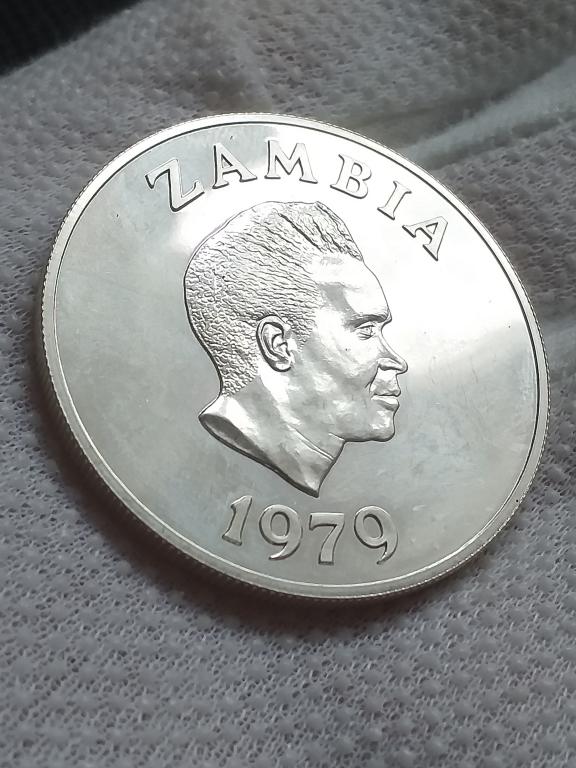 Замбія 10 квача 1979 Короткохвостий сокіл aUnc-Unc срібло — Купуйте на Newauction.org за ...